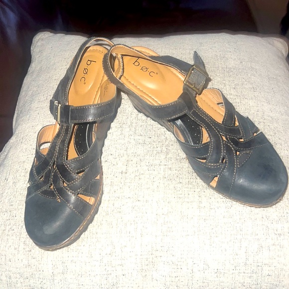 boc | Shoes | Boc Leather Clogs Mules Shoes | Poshmark
